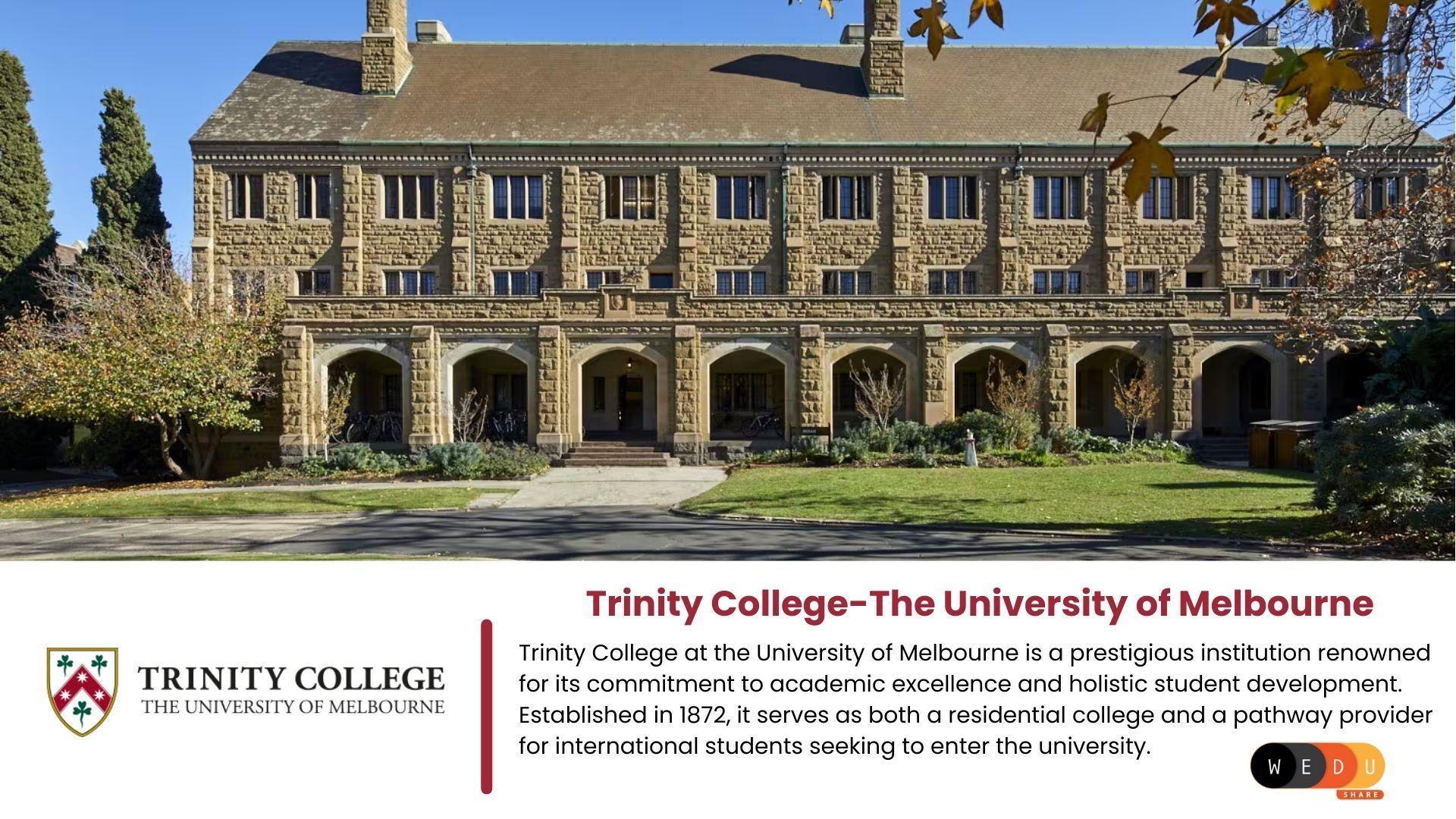 Trinity College-The University of Melbourne | WEduShare